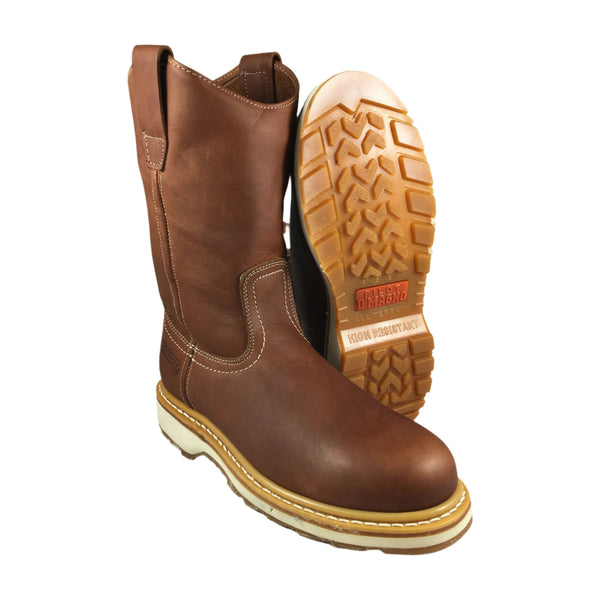 TAURO Men's 10" Tan Pilot Wellington Work Boots – Rodeo Boots