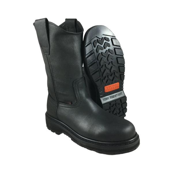 TAURO Men's 10" Black Pilot Wellington Work Boots – Rodeo Boots