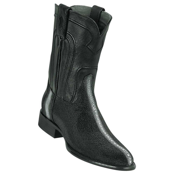 LOS ALTOS Men's Black Rowstone Stingray Exotic Roper Boots – Rodeo Boots